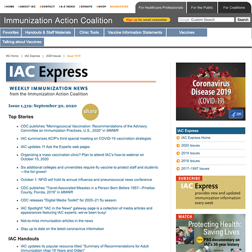 June 10, 2021 – National Network of Immunization Coalitions